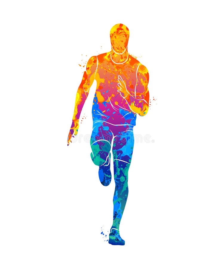 Watercolor Paints Vector Doodle Hand Drawn Illustration Isolated on ...