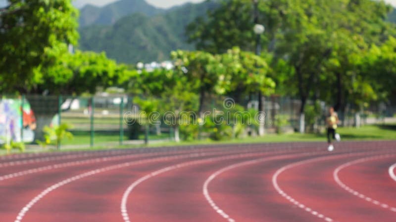 Man Running at Stadium Track, Sport for Healthy Lifestyle Stock Video ...