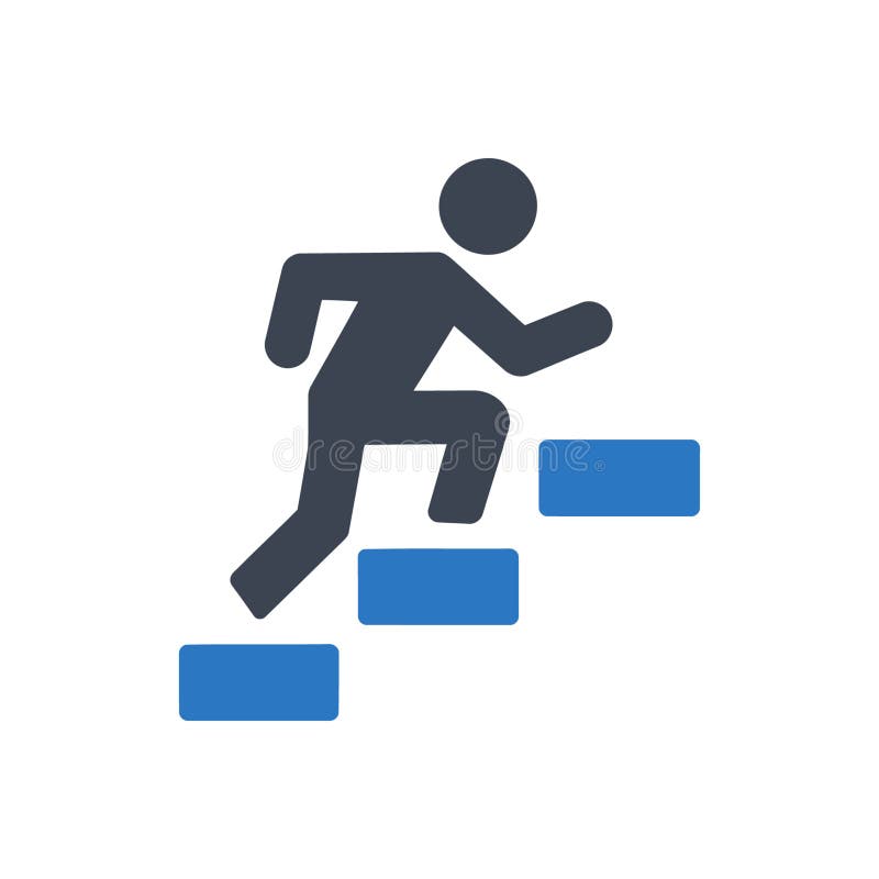 Running Steps Icon stock vector. Illustration of running - 374474133
