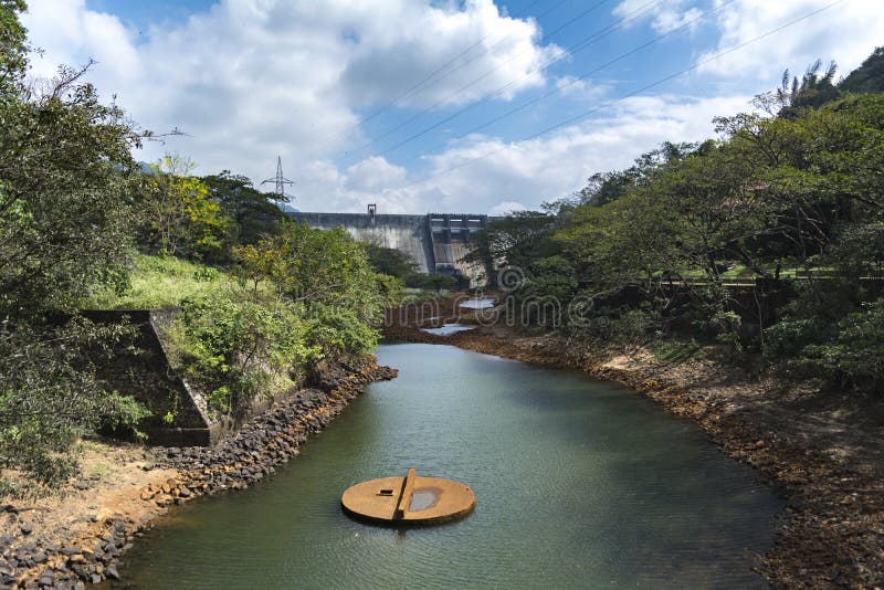 Irrigation Dam at Thenmala, Kerala Stock Image - Image of chair ...