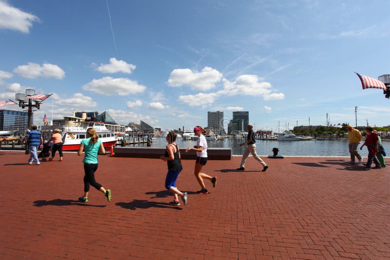 Running on a Sunny Afternoon Editorial Photography - Image of baltimore ...