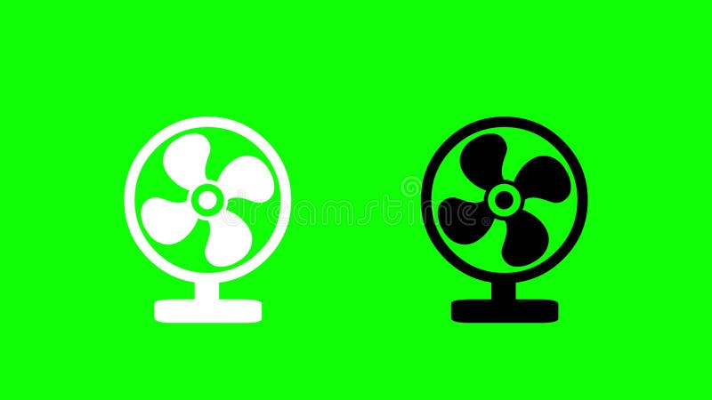 Running Table Fans Motion Graphics with Green Screen Background Stock ...