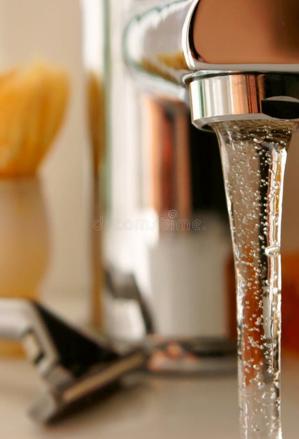 Running tap stock image. Image of shaving, plumbing, refreshment - 15526247