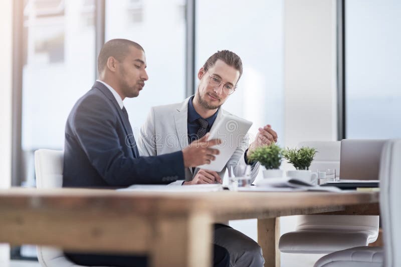 Running Their Business the Smartest Way Possible. Two Young Businessmen ...