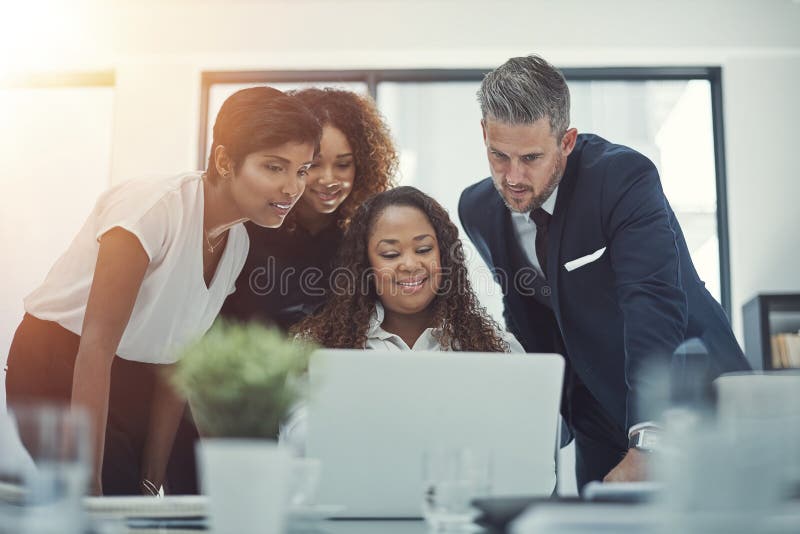 Running Their Collaboration on Hard Work and Teamwork. a Group of ...