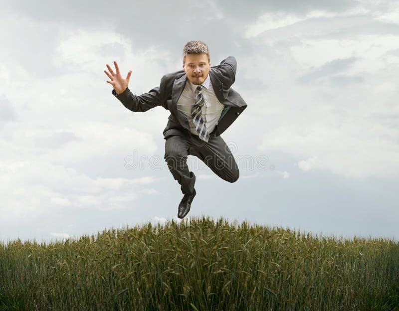 Running to Success stock photo. Image of achieve, happiness - 56346000