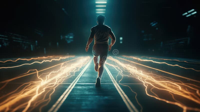 Running Towards Success. Created by Generative Artificial Intelligence ...