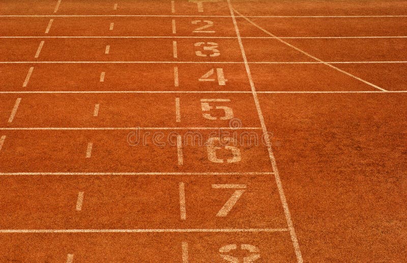 Running track stock photo. Image of field, number, race - 13082856