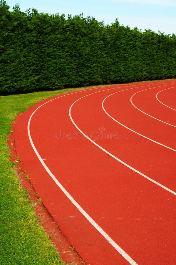 Running Track Starting Line Stock Photo - Image of exercise, field ...