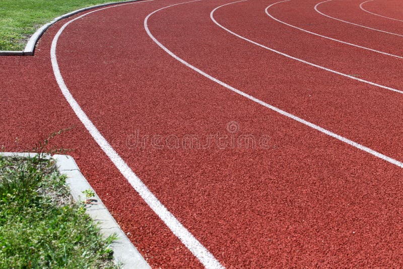 Oval Running Track stock image. Image of stadium, racecourse - 19031429