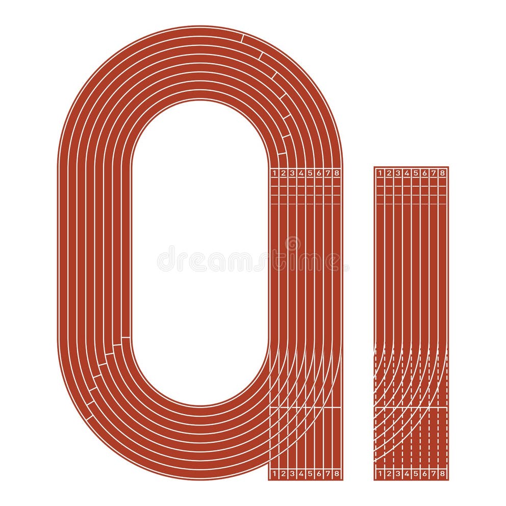 Track Red Lane Stock Illustrations – 2,077 Track Red Lane Stock ...