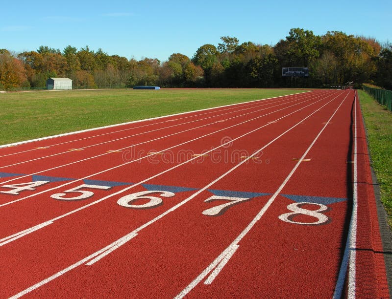 Running track turn. stock image. Image of track, number - 332211