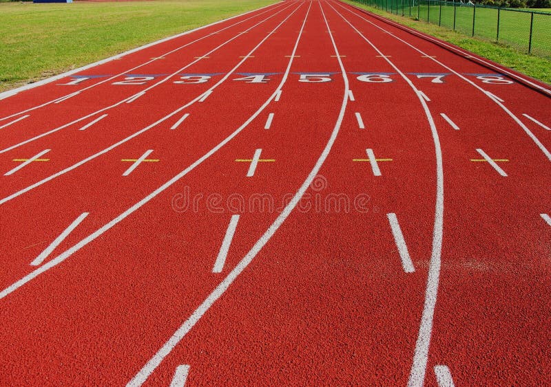 Running track turn. stock image. Image of track, number - 332211