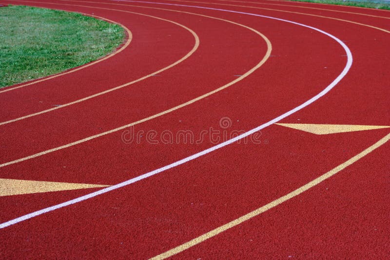 Running track turn. stock photo. Image of lines, running - 332214
