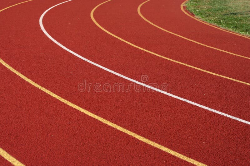 Running track stock image. Image of outdoors, athletics - 3382657