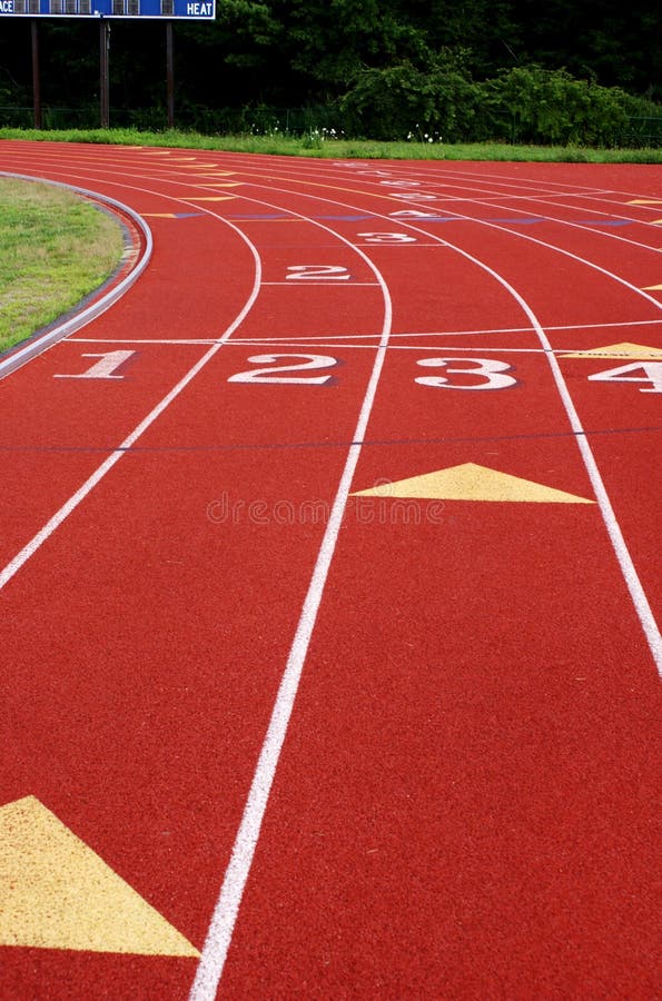 Running track turn. stock image. Image of track, number - 332211