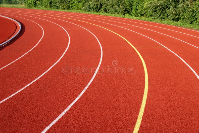 Running track turn. stock image. Image of track, number - 332211