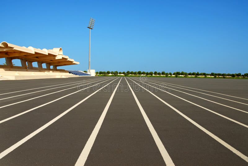 Running track stock image. Image of white, race, clean - 4687967
