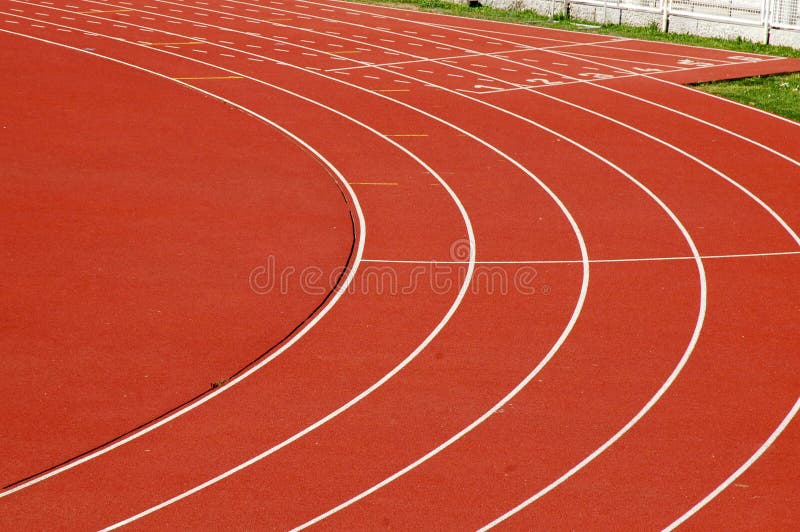 Running track turn. stock photo. Image of lines, running - 332214