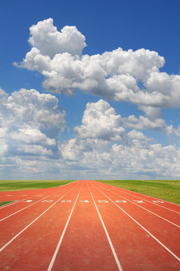 Olympic running tracks stock photo. Image of background - 15052904