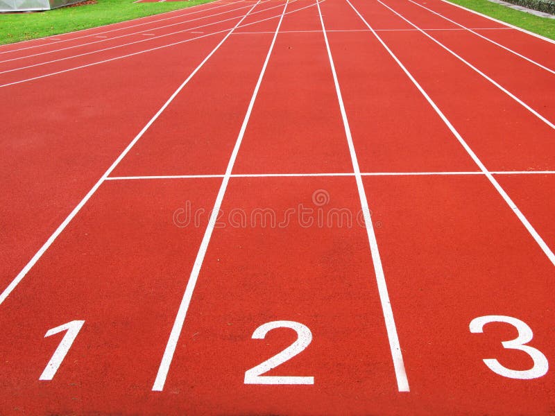 Running track stock photo. Image of outdoor, racetrack - 8159602