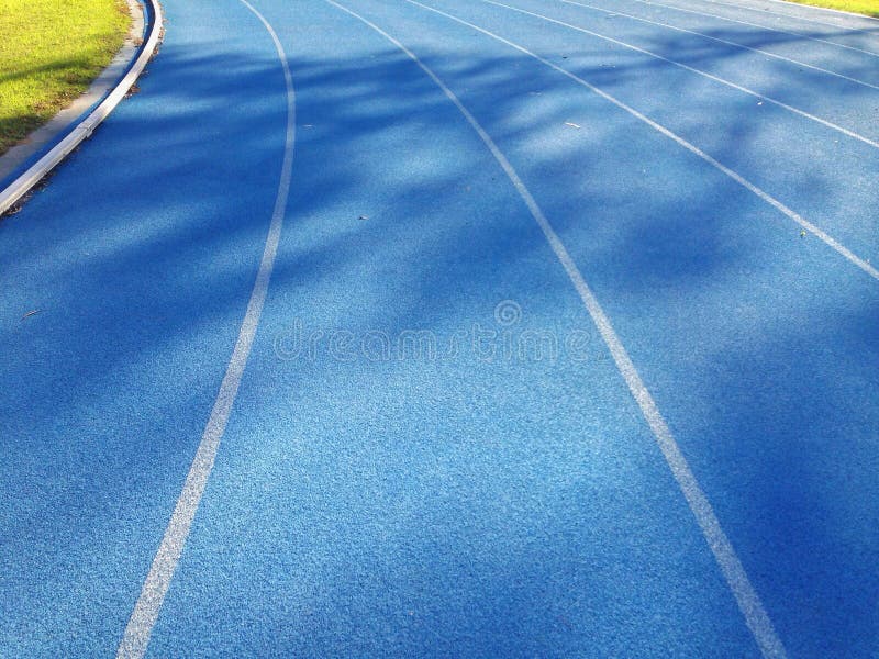 Running track stock image. Image of blue, lines, track - 56549259
