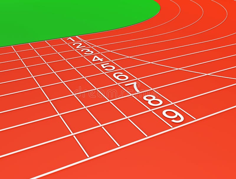 Running track stock illustration. Illustration of living - 32310152