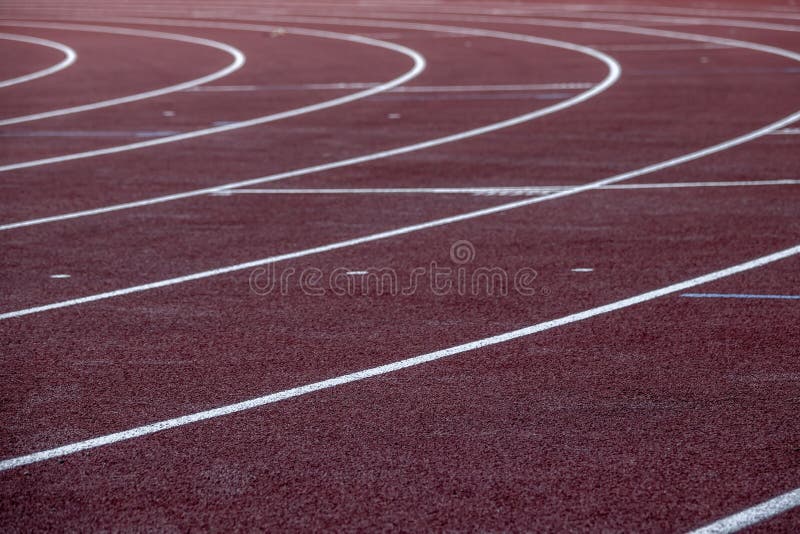Running Track. Empty Sports Arena Stock Image - Image of health, path ...