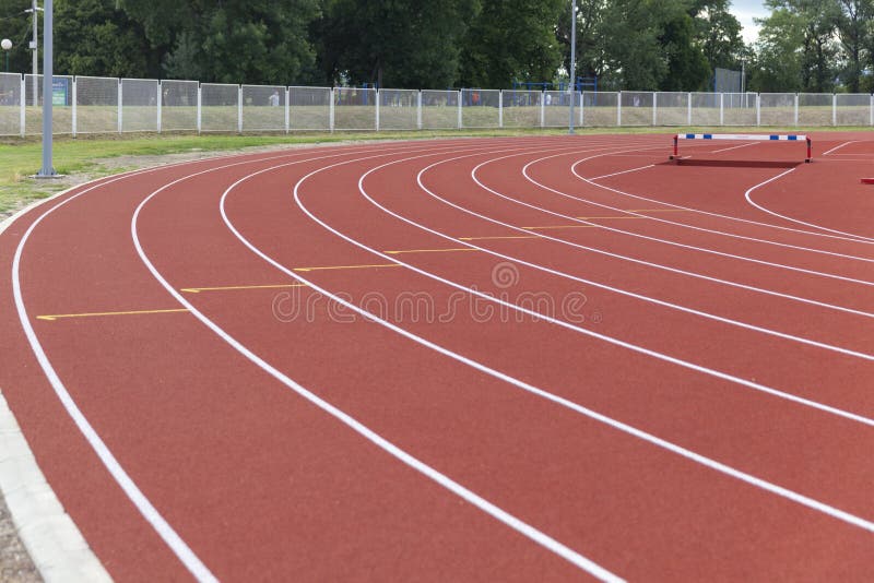 Running track empty stock photo. Image of sport, healthy - 190266066