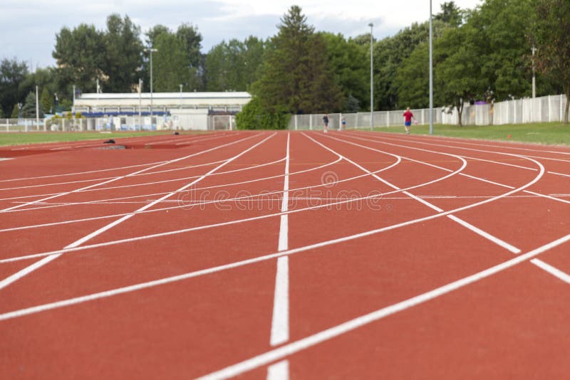 Running track empty stock image. Image of natural, nature - 190266115