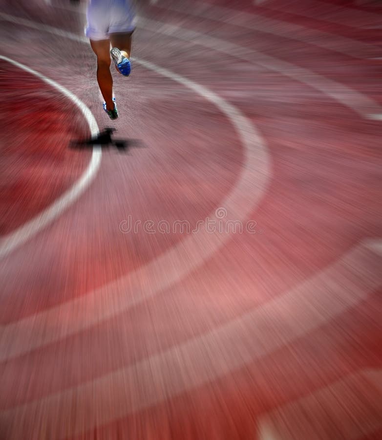 Running on Track Fast Speed Sprint Stock Image - Image of fitness ...