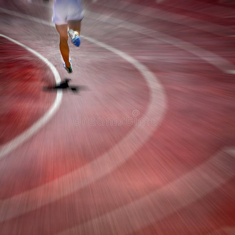 Running on Track Fast Speed Sprint Stock Photo - Image of runners ...