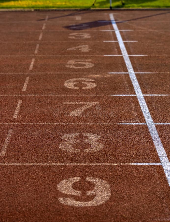 Start Finish Position Running Track Green Field Stock Photos - Free ...