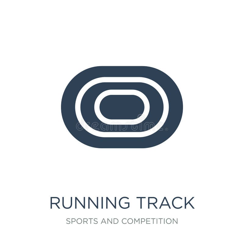 Running Track Icon in Trendy Design Style. Running Track Icon Isolated ...