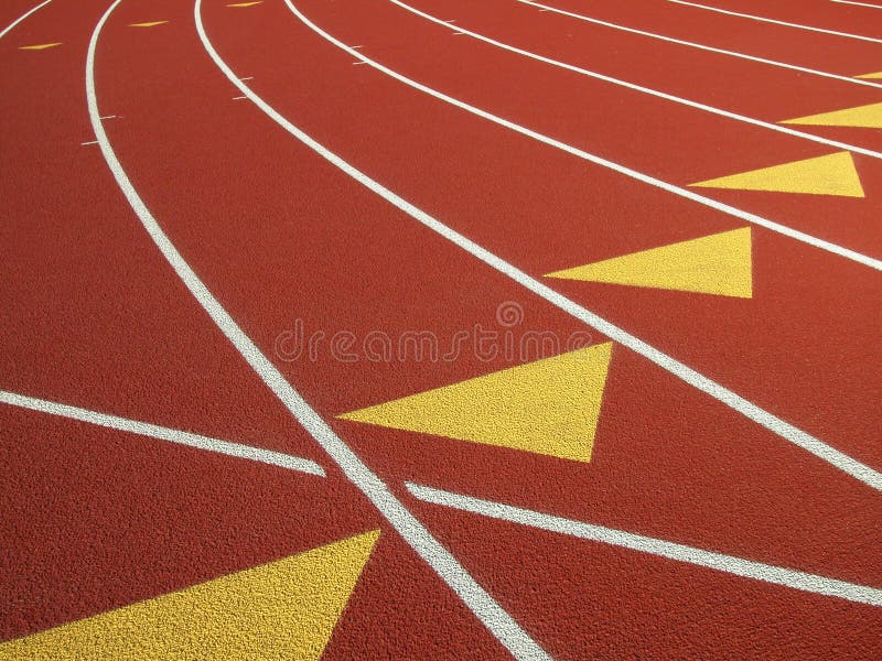 Running Track-Lane Markers stock photo. Image of athlete - 4748996