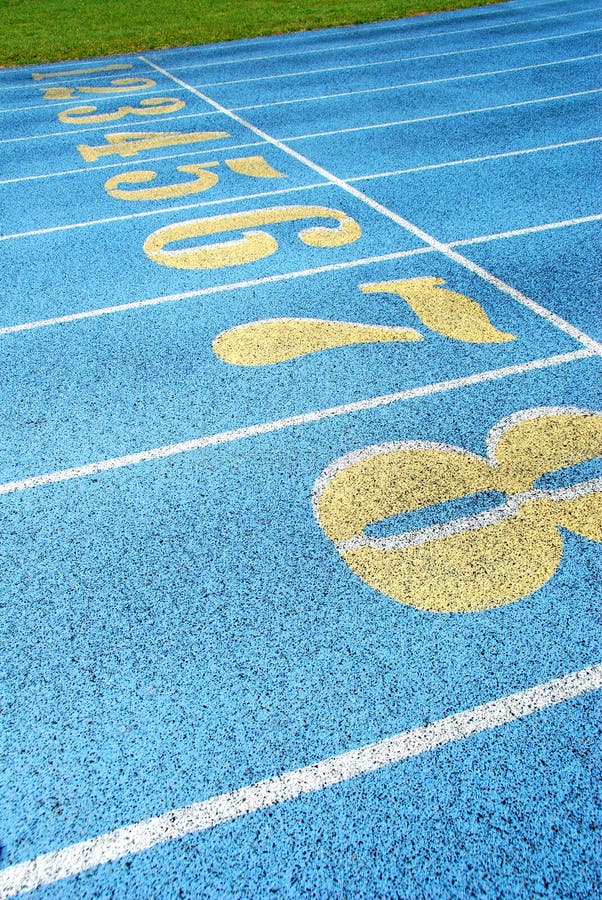 Running Track Lanes stock photo. Image of finish, start - 2177838