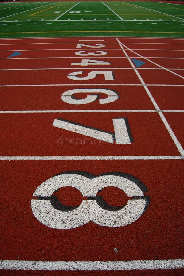 Lanes on athletic track stock image. Image of competition - 28283469