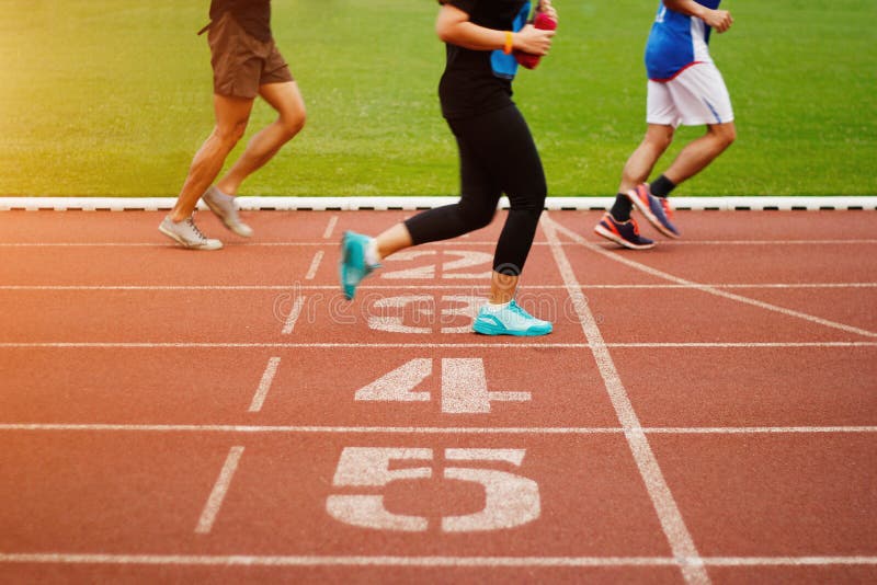 Running Track Number and Athletics People Running Exercise Stock Image ... Running Track Number and Athletics People Running Exercise Stock Image ...