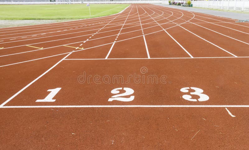 Running track stock image. Image of tartan, training - 34926919