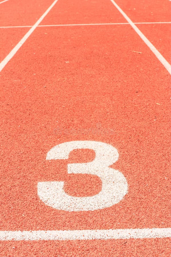 Running track number three stock photo. Image of physical - 30367098