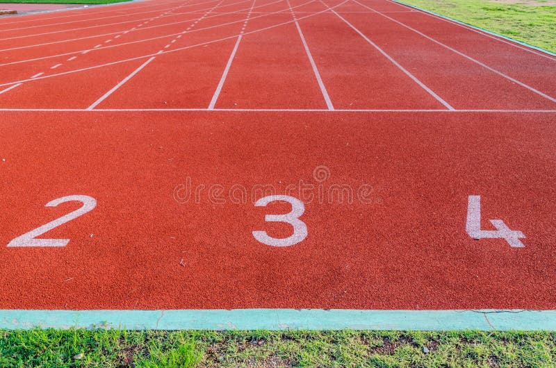 Running Track Numbers 1 2 3. Stock Image - Image of muscular ...