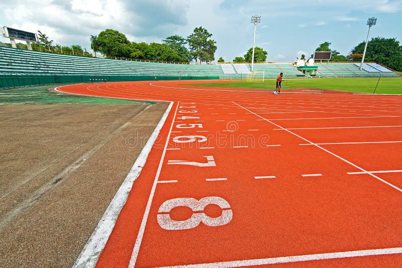 Running Track Numbers in Stadium. Editorial Photo - Image of track ...