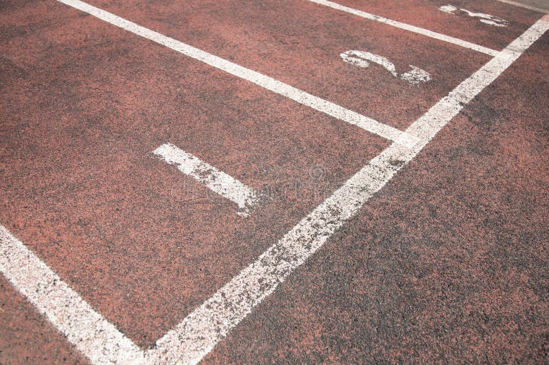 Running Track Numbers in Stadium. Stock Image - Image of athlete, empty ...