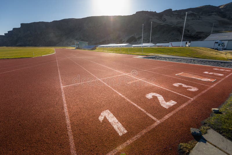 Running track outdoors stock photo. Image of race, game - 71475252