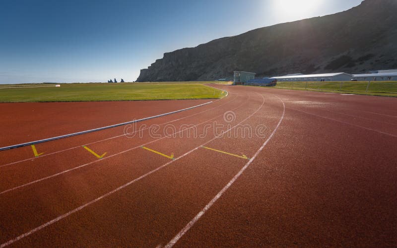 Running track outdoors stock image. Image of athlete - 79235085
