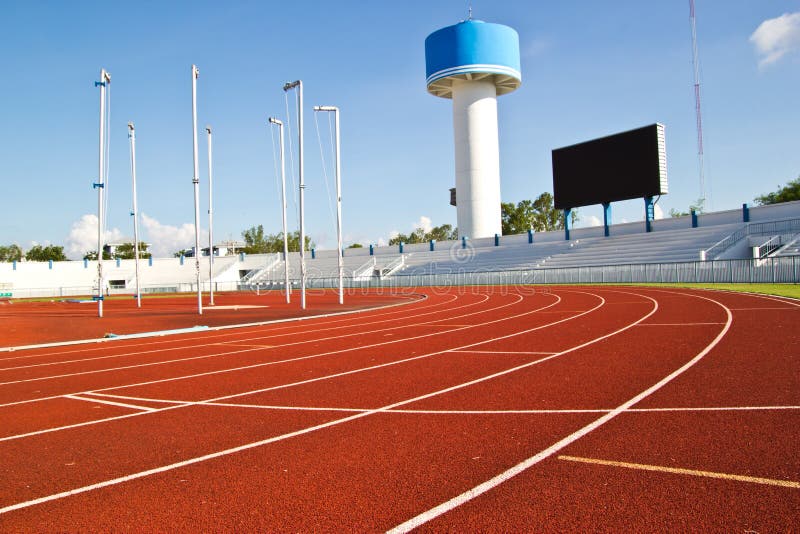 Running track rubber stock photo. Image of event, empty - 30806126