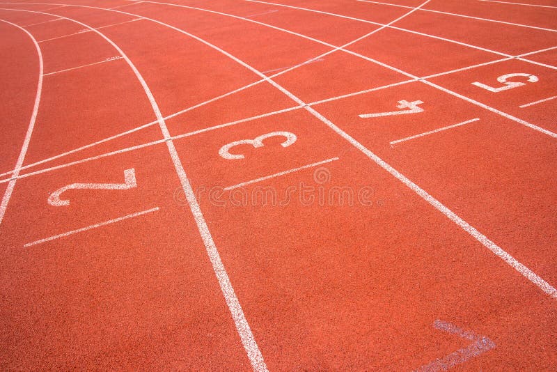 Running Track Marking Rubber Stock Image - Image of fast, paint: 25996067
