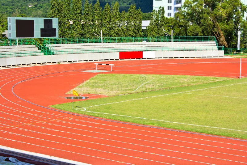 Running Track Rubber Standard Stock Image - Image of paint, healthy ...