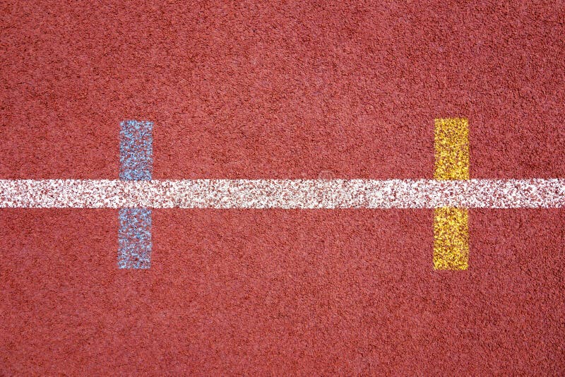 Running Track Rubberized Artificial Surface with Color Marking Stock ...