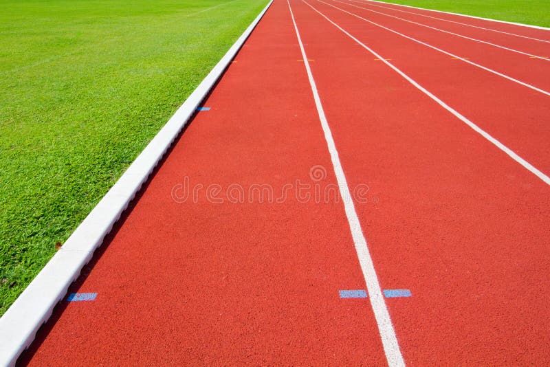 Running Track in Sport Complex Stock Image - Image of practice, athlete ...